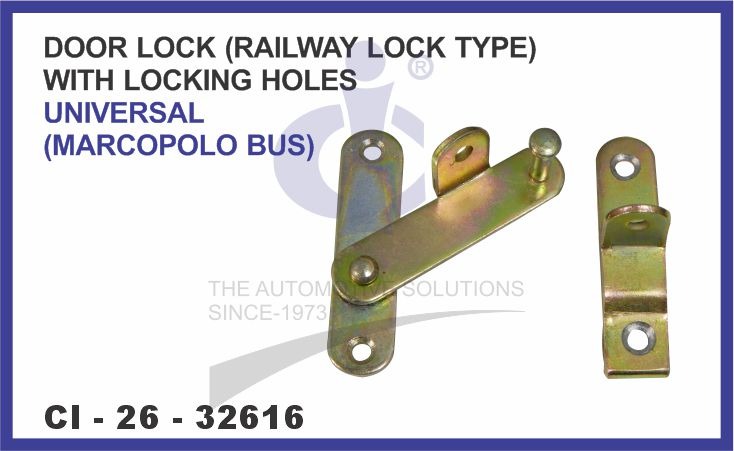 Buy DOOR LOCK (RAILWAY LOCK TYPE) WITH LOCKING HOLES UNIVERSAL ...